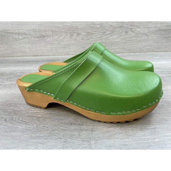 Bjork | Shoes | Bjork Maja Wood 600002537 Womens Green Leather Open ...